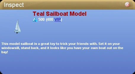 Teal Sailboat Model | Onverse Wiki | Fandom