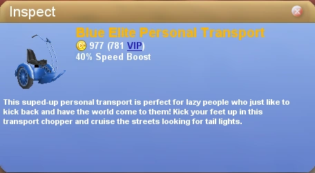 Blue Elite Personal Transport | Onverse Wiki | Fandom