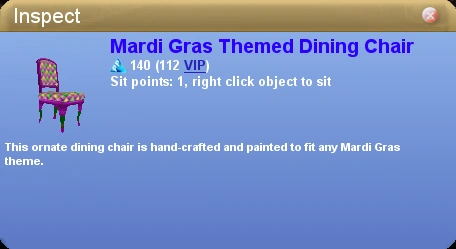 Mardi Gras Themed Dining Chair | Onverse Wiki | Fandom