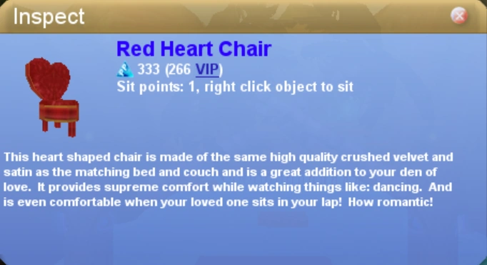 Red Heart Chair | Onverse Wiki | Fandom