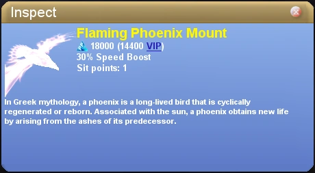 Flaming Phoenix Mount | Onverse Wiki | Fandom