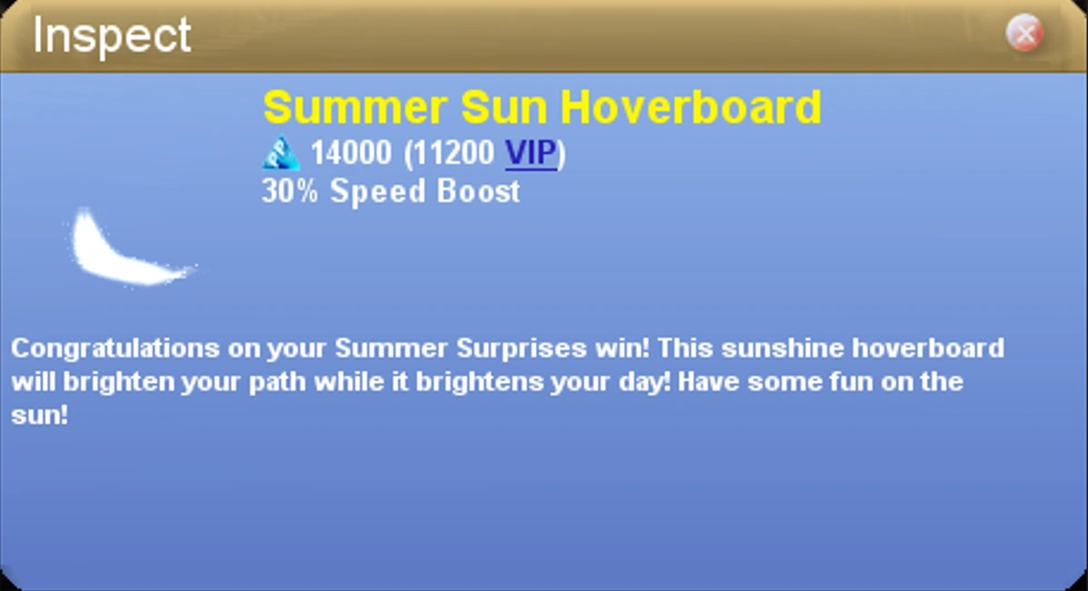 Summer Sun Hoverboard | Onverse Wiki | Fandom