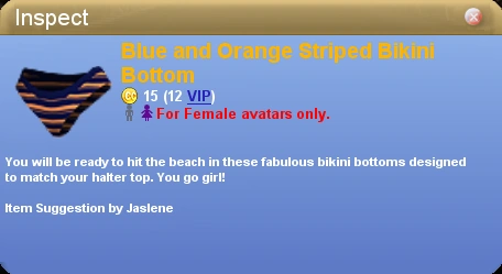 Blue and Orange Striped Bikini Bottom | Onverse Wiki | Fandom