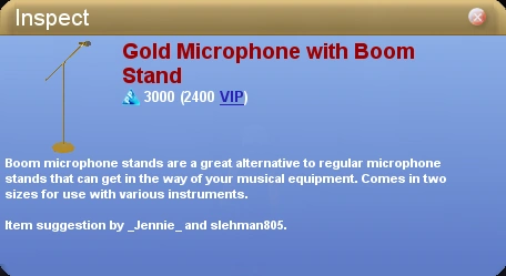 Gold Microphone with Boom Stand | Onverse Wiki | Fandom