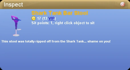 Shark Tank Bar Stool | Onverse Wiki | Fandom