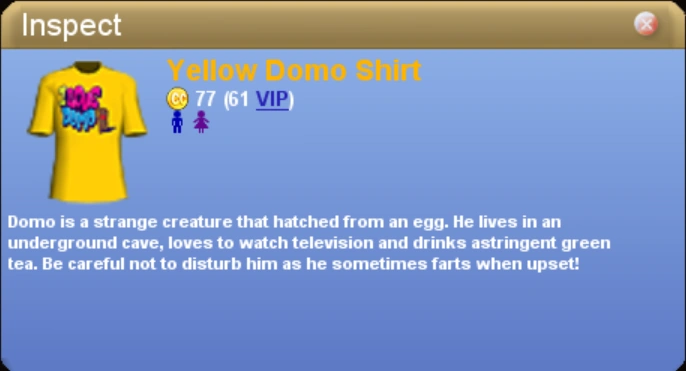 Yellow Domo Shirt | Onverse Wiki | Fandom