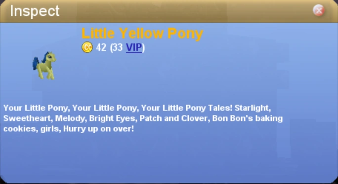 Little Yellow Pony | Onverse Wiki | Fandom