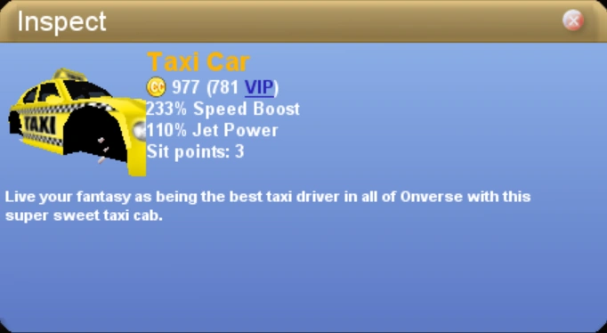 Taxi Car | Onverse Wiki | Fandom