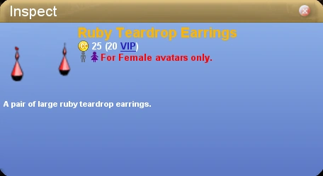 Ruby Teardrop Earrings | Onverse Wiki | Fandom