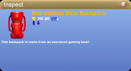 Red Gummy Bear Backpack | Onverse Wiki | Fandom