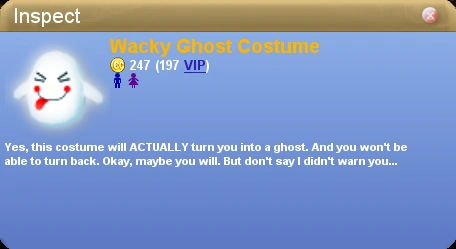 Wacky Ghost Costume | Onverse Wiki | Fandom