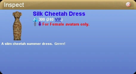 Silk Cheetah Dress | Onverse Wiki | Fandom