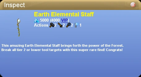 Earth Elemental Staff | Onverse Wiki | Fandom