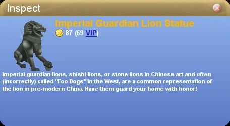 Imperial Guardian Lion Statue | Onverse Wiki | Fandom