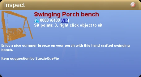 Swinging Porch bench | Onverse Wiki | Fandom