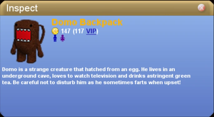 Domo Backpack | Onverse Wiki | Fandom