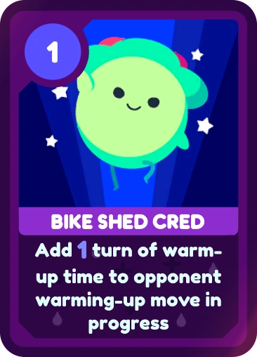 Bike Shed Cred - Official Ooblets Wiki
