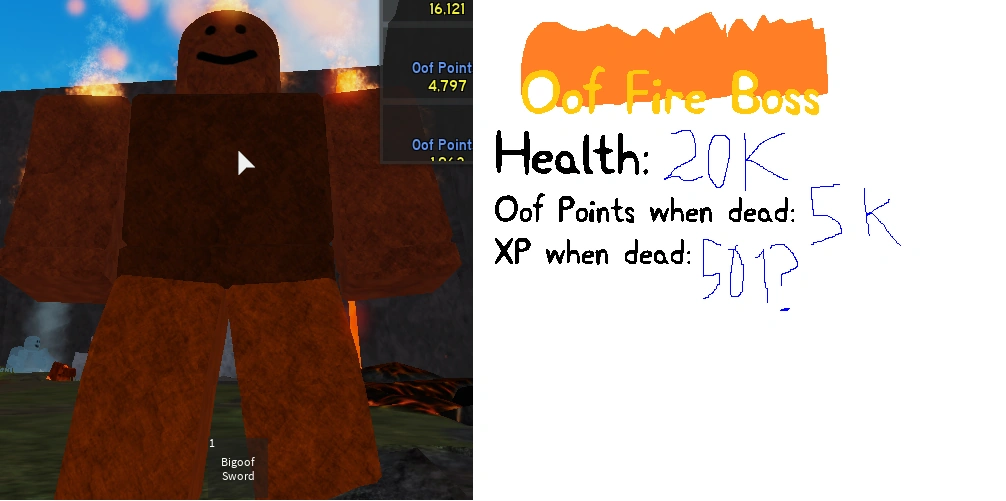 Oof Fire Boss | Oof Simulator Wiki | Fandom