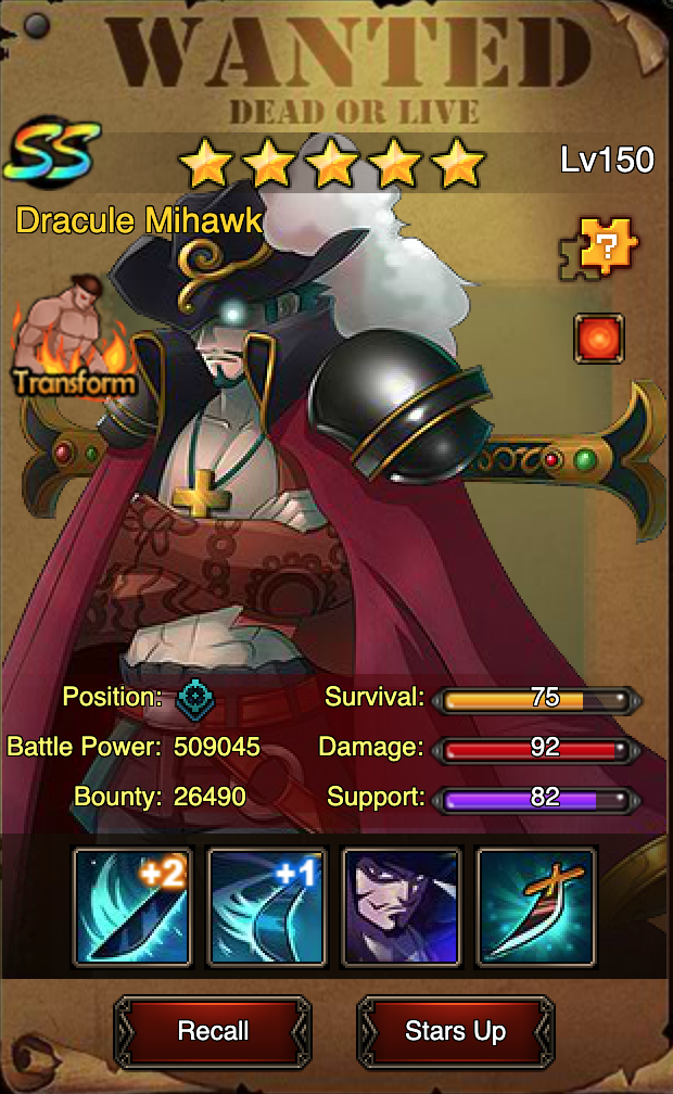 Dracule Mihawk | One Piece Online 2 Wiki | Fandom