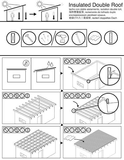 Insulated Double Roof | Open Source Construction Wiki | Fandom