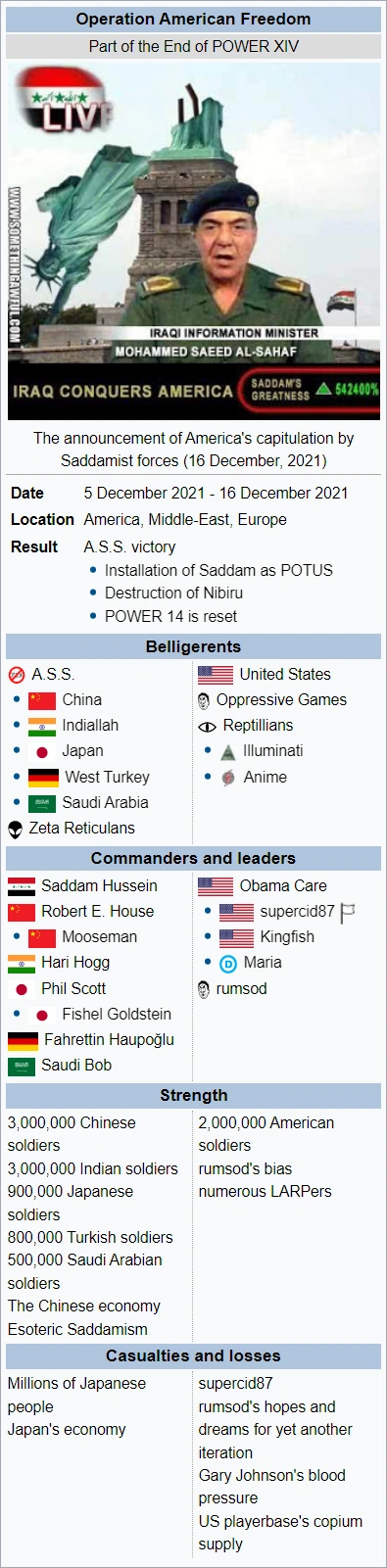 Operation American Freedom | Power Wiki | Fandom