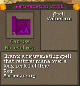 Rejuvenation Scroll | Orake Wikia | Fandom
