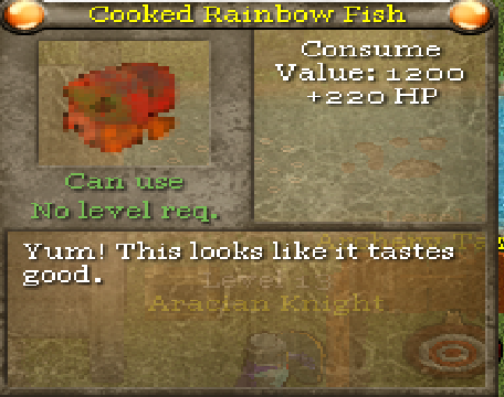 Cooked Rainbow Fish | Orake Wikia | Fandom