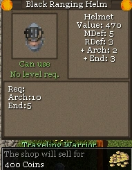 Black Ranging Helm | Orake Wikia | Fandom