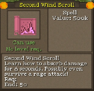 Second Wind Scroll | Orake Wikia | Fandom