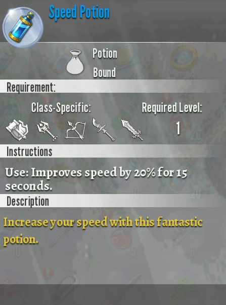 Speed Potion | Order and Chaos: Redemption Wikia | Fandom