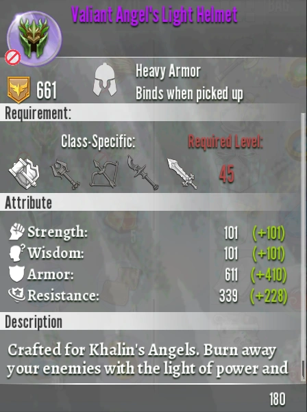 Valiant Angel's Light Helmet | Order and Chaos: Redemption Wikia | Fandom