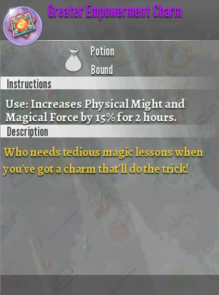 Greater Empowerment Charm | Order and Chaos: Redemption Wikia | Fandom