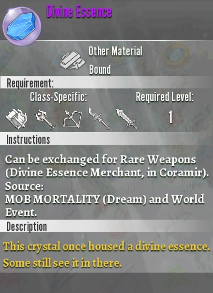 Divine Essence | Order and Chaos: Redemption Wikia | Fandom