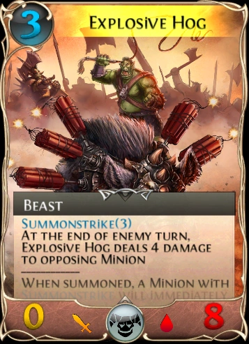 Explosive Hog | Order & Chaos Duels Wiki | Fandom