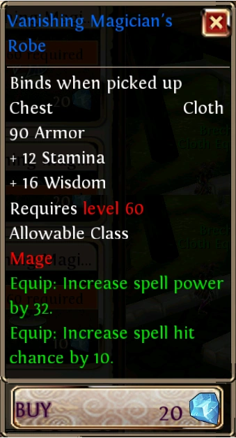 Vanishing Magician's Robe | Order and Chaos Online Wiki | Fandom