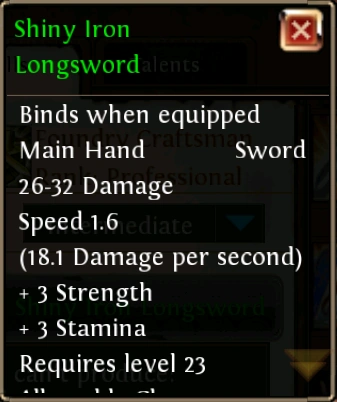 Shiny Iron Longsword | Order and Chaos Online Wiki | Fandom