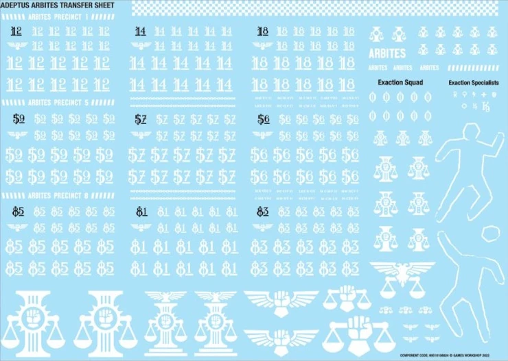 Warhammer 40,000 Transfer Sheets | Ordinatus Wiki | Fandom