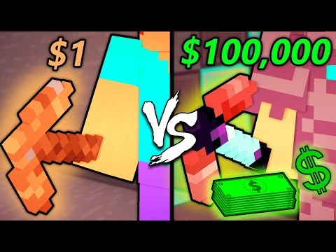 Minecraft $1 VS $100,000 Pickaxe! | Orepros Wiki | Fandom