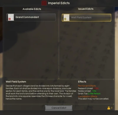 Edicts - Official Oriental Empires Wiki