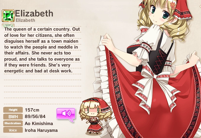 Elizabeth | Osawari Island Wikia | Fandom