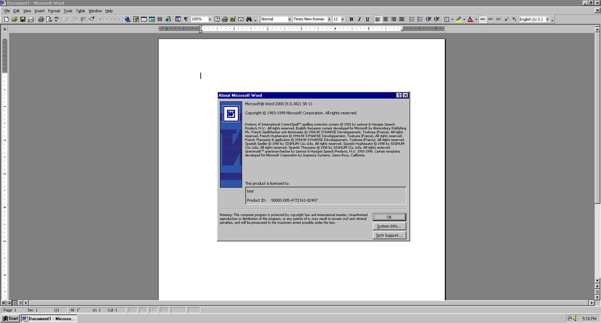 Office:2000 | Operating System Beta, etc. Wiki | Fandom