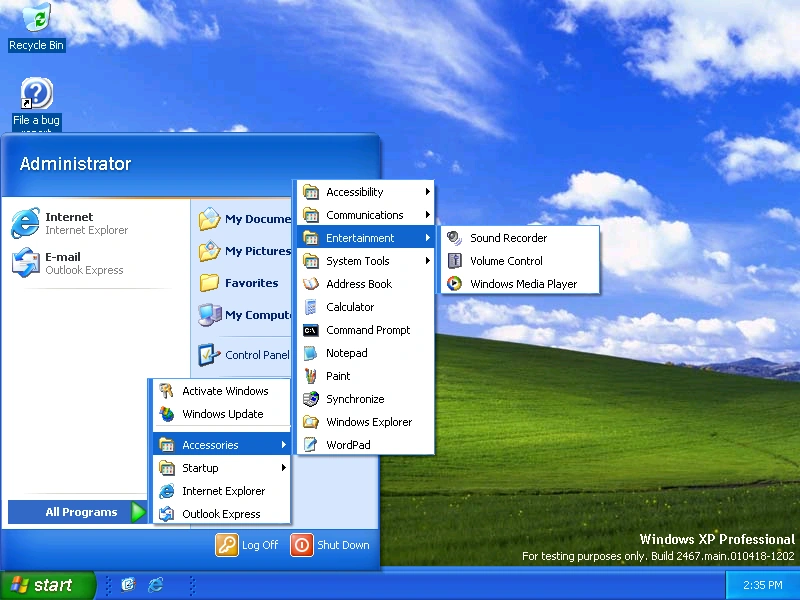 Windows XP Build 2467 | Operating System Beta, etc. Wiki | Fandom