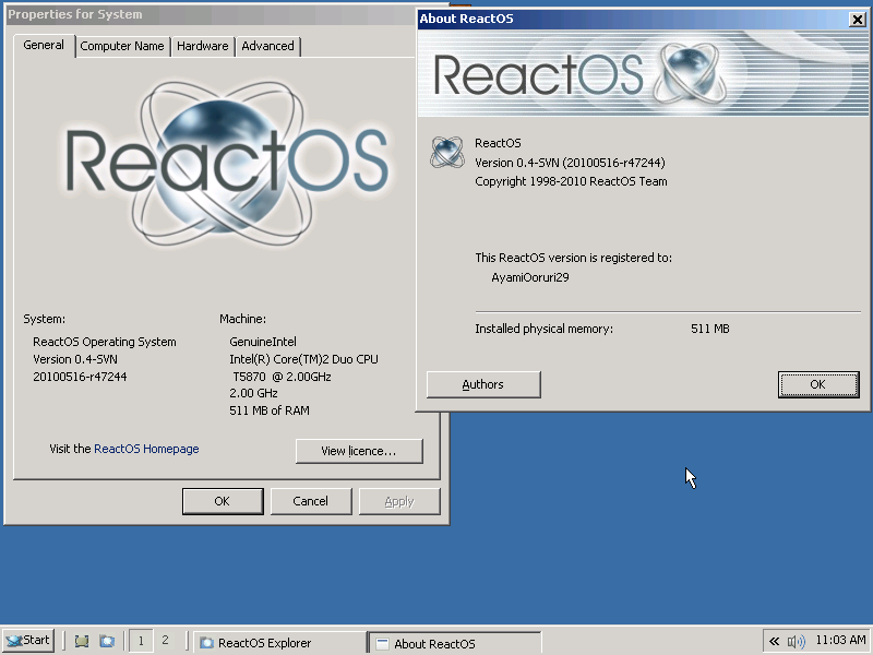 ReactOS 0.4-SVN r47244 | Operating System Beta, etc. Wiki | Fandom