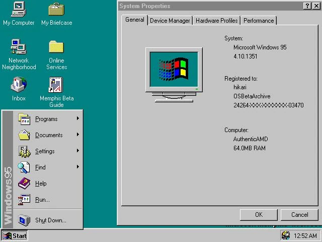 Windows:98:1351 | Operating System Beta, etc. Wiki | Fandom