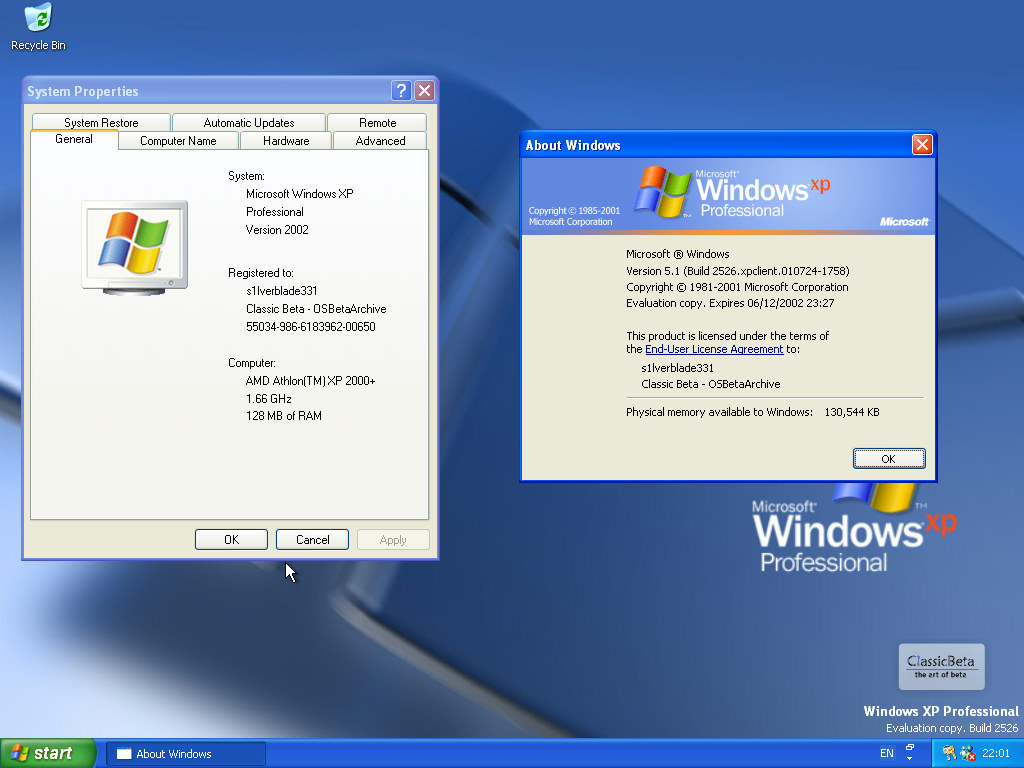 Windows XP Build 2526 | Operating System Beta, etc. Wiki | Fandom