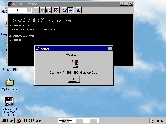 Windows 95 Build 480 | Operating System Beta, etc. Wiki | Fandom