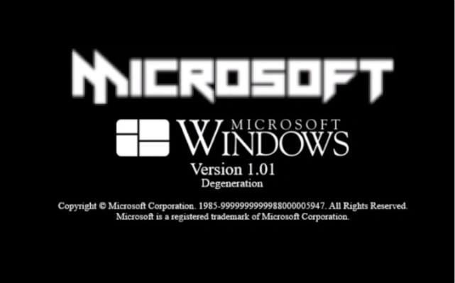 Windows 1.01 Degeneration | OS Mockups Wiki | Fandom