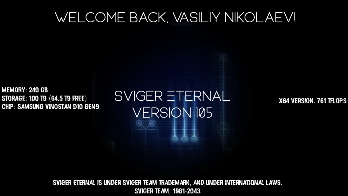 Sviger Eternal Version 105 | OS Mockups Wiki | Fandom