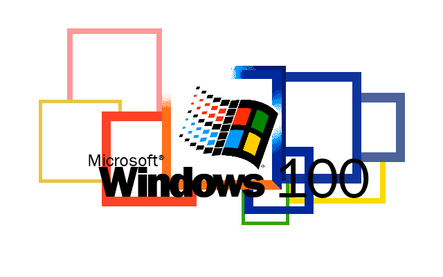 Windows 100 Logo (2000) | OS Mockups Wiki | Fandom