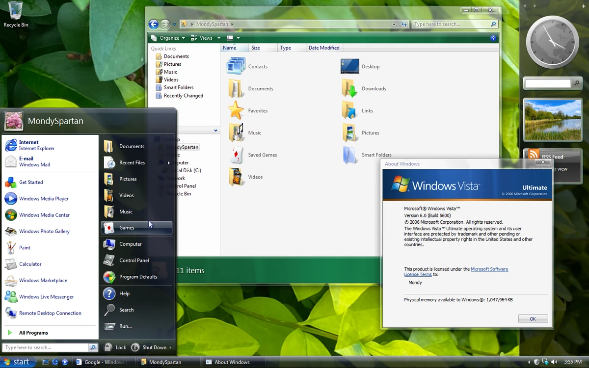 Windows Vista (Project Clarity) | OS Mockups Wiki | Fandom
